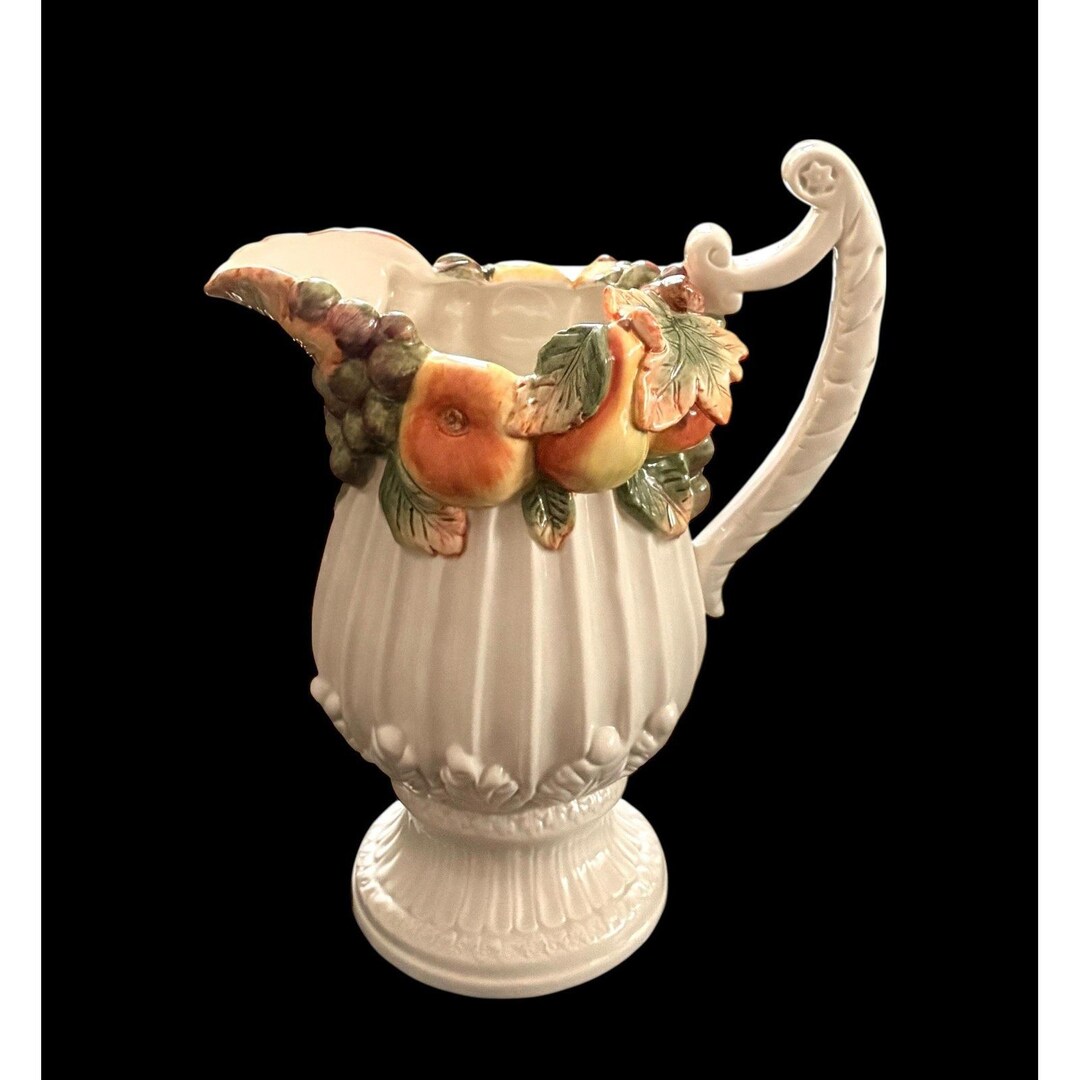 Vintage Kaldun & Bogle Fruit Pitcher, Ornate Hand-painted Design - Etsy