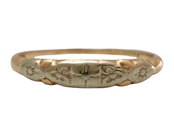 Forget-me-not: 14K Yellow Gold made to Order Ring - Etsy