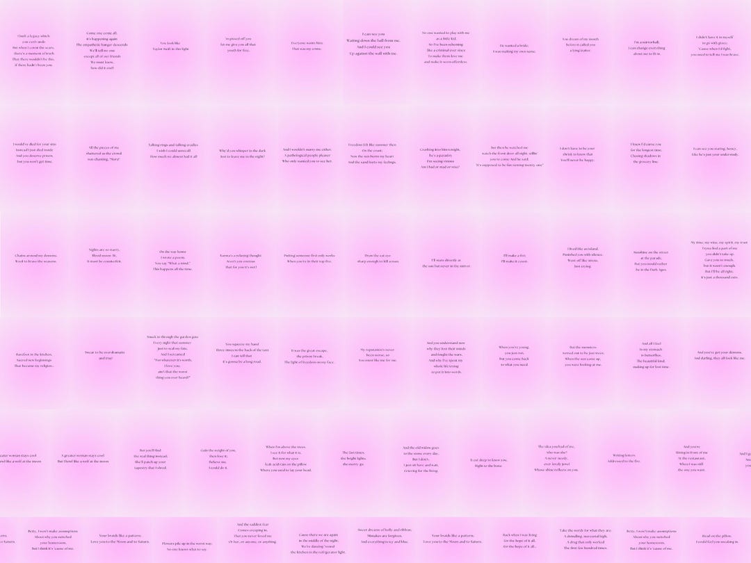 Taylor Swift Wall Collage Kit, Swiftie Lyric Poster Prints, Taylor ...