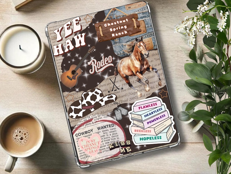 Chestnut Spring Kindle Insert, Cowboy Romance Kindle, Book Lover Case ...