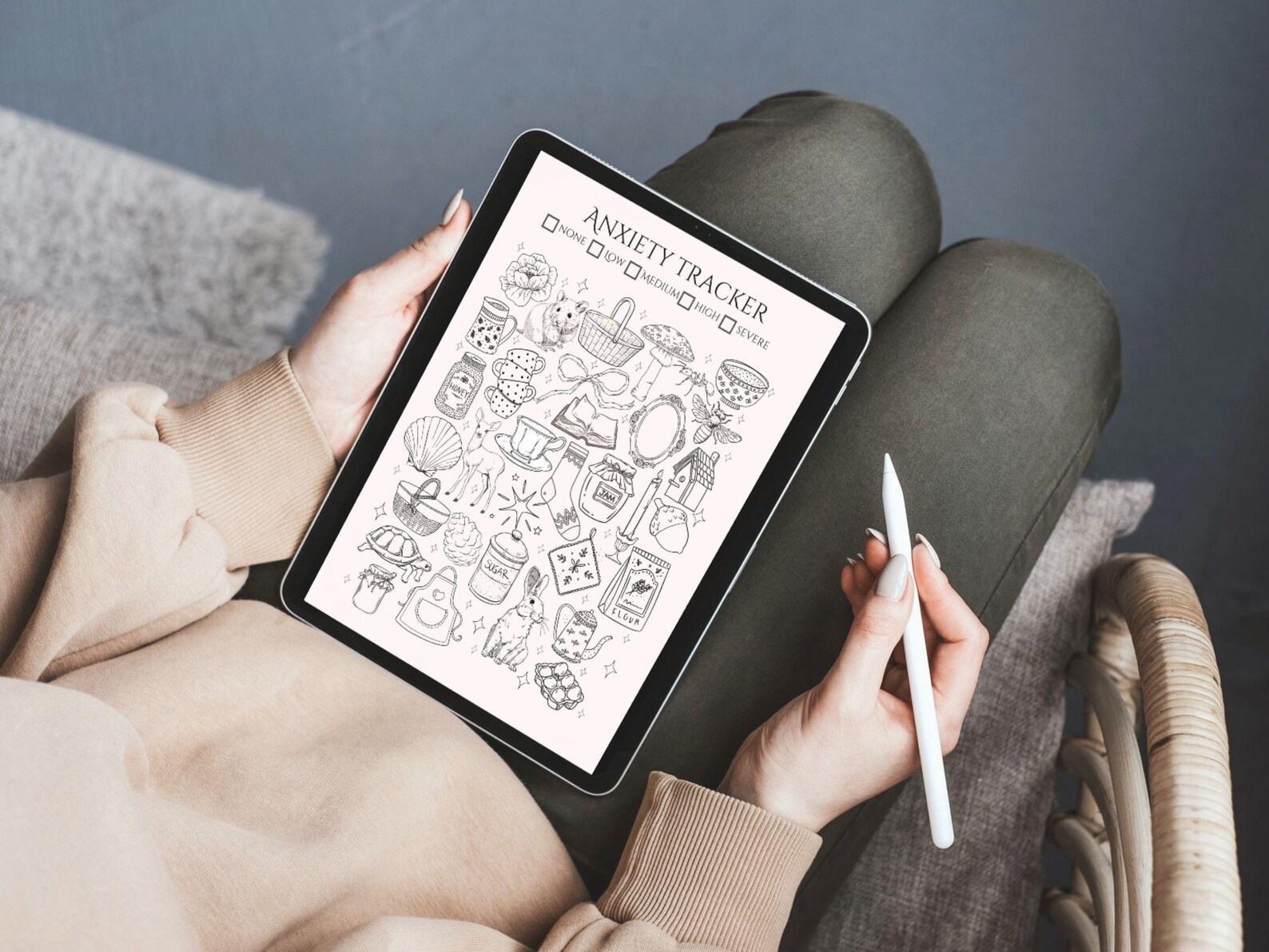 Daily Mood Tracker, Color in Mood Tracker, Mental Health Journal ...