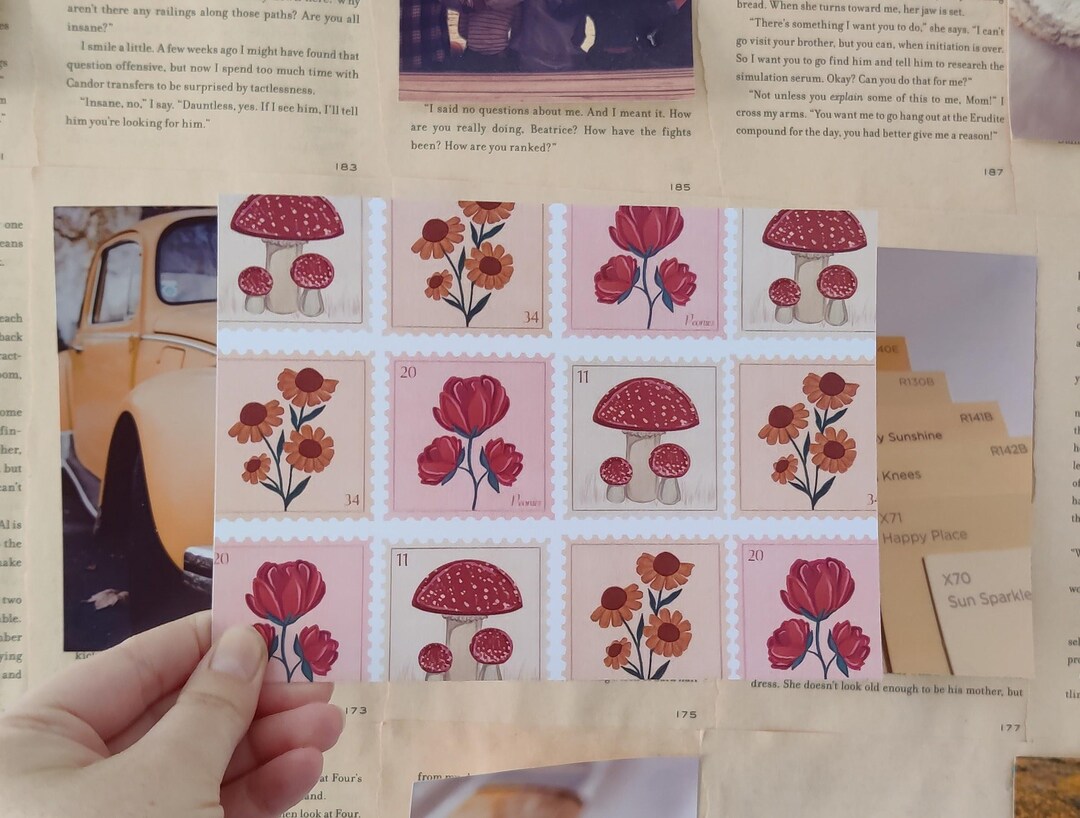 Stamp Themed Postcard - Postage Stamps, Cute Stationery, Postcard ...