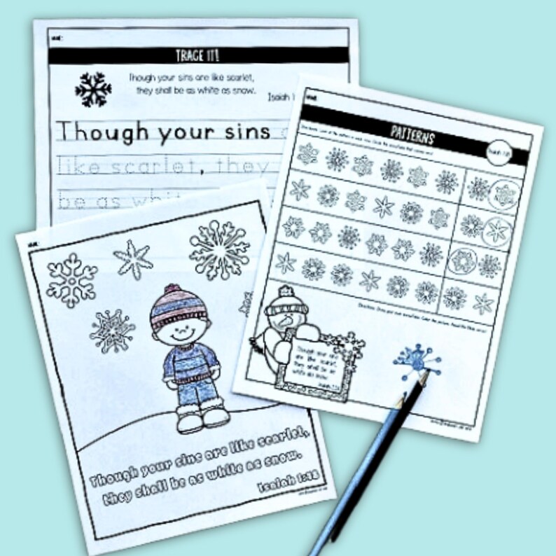 Bible Lesson for Kids-isaiah 1:18 Memory Verse Activities & Games ...