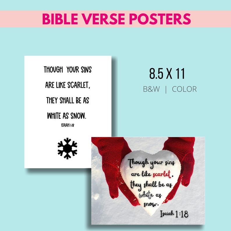 Bible Lesson for Kids-isaiah 1:18 Memory Verse Activities & Games ...