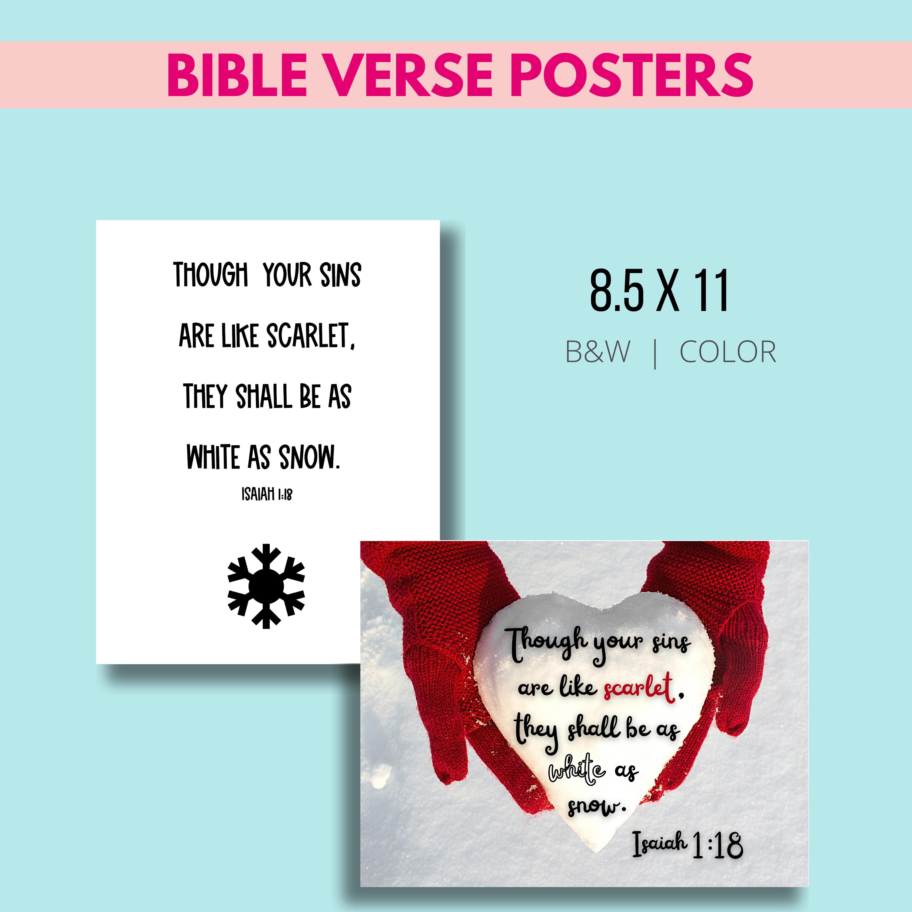 Bible Lesson for Kids-isaiah 1:18 Memory Verse Activities & Games ...