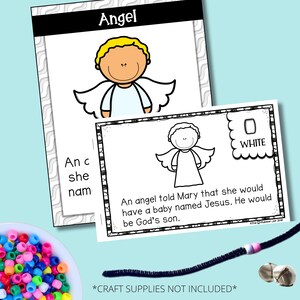 Christmas Craft for Kids, Nativity Story Bracelet, Christmas Bible ...