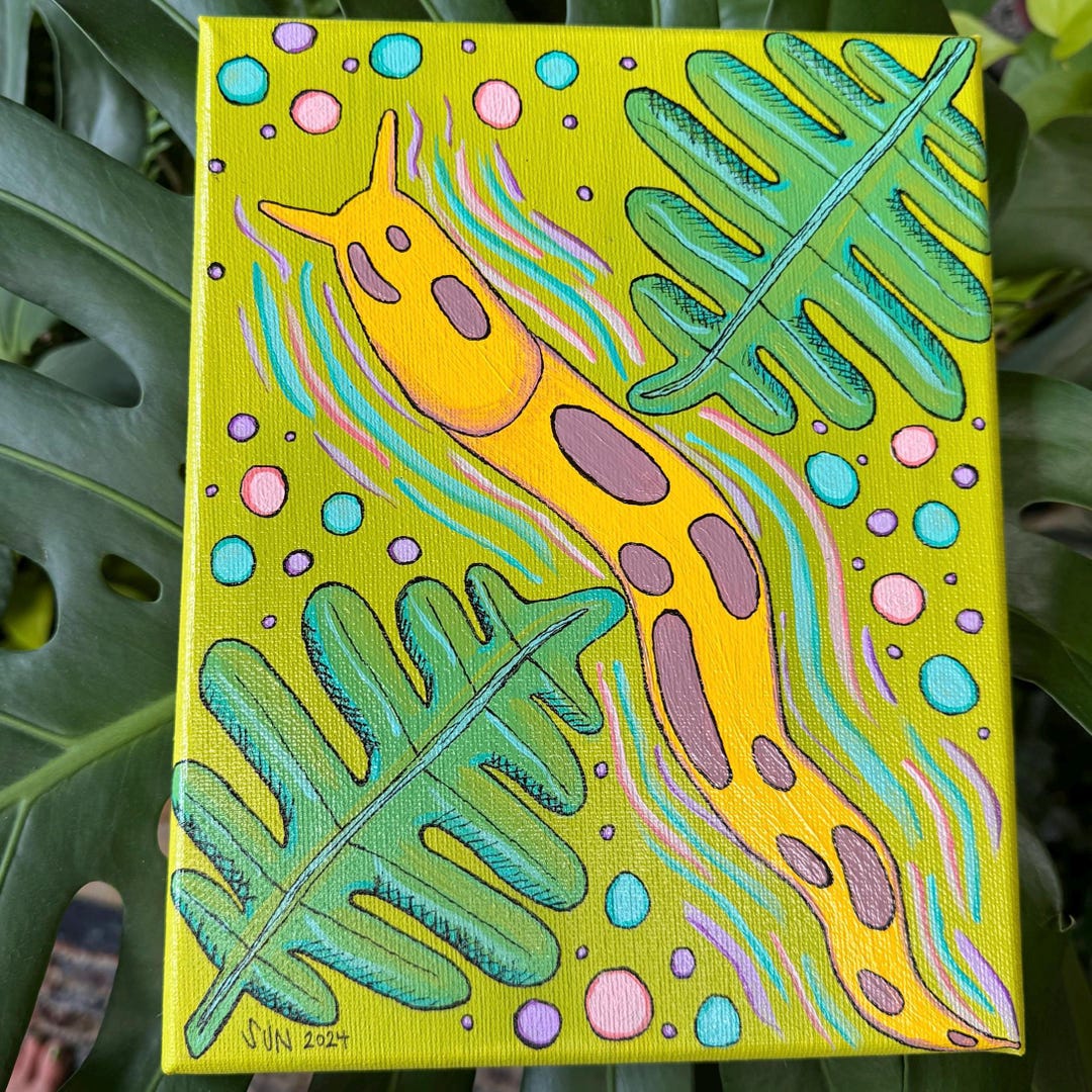 Banana Slug Painting - Etsy