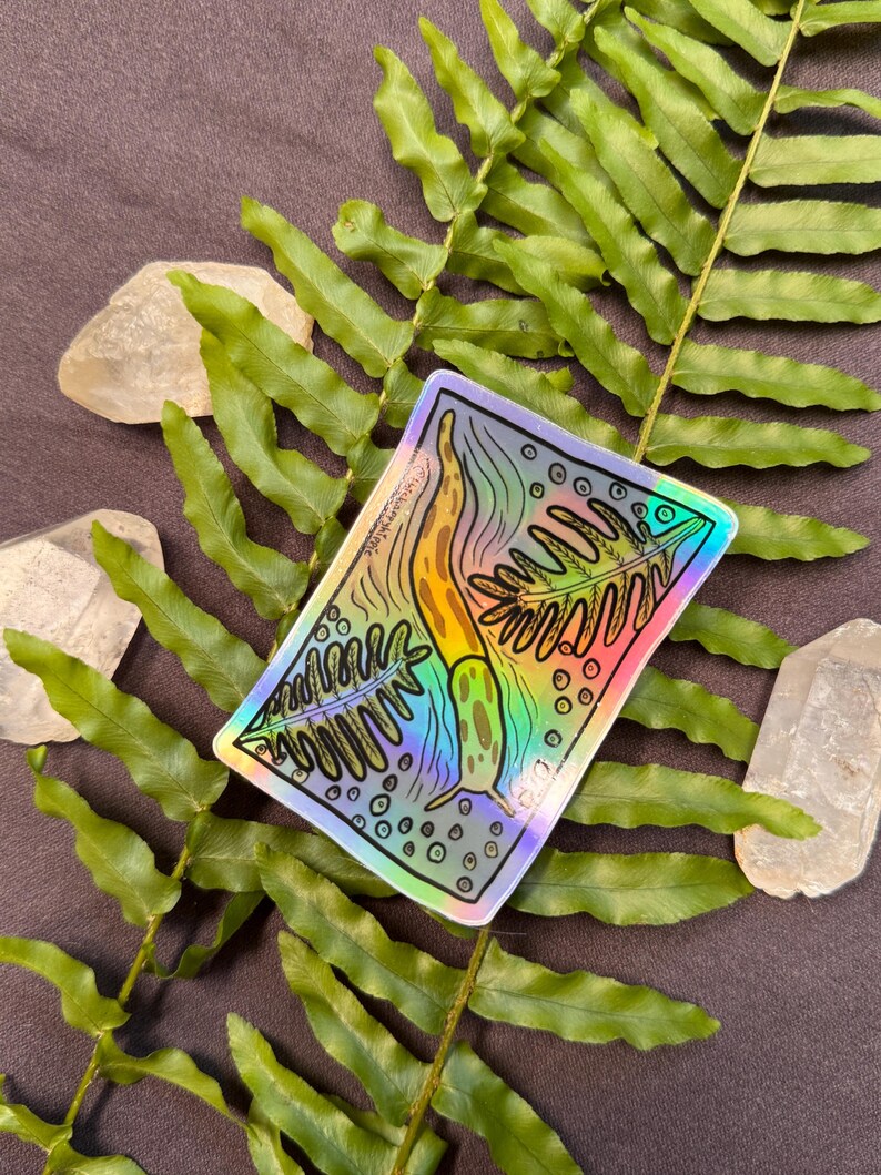 Holographic Banana Slug Sticker - Etsy