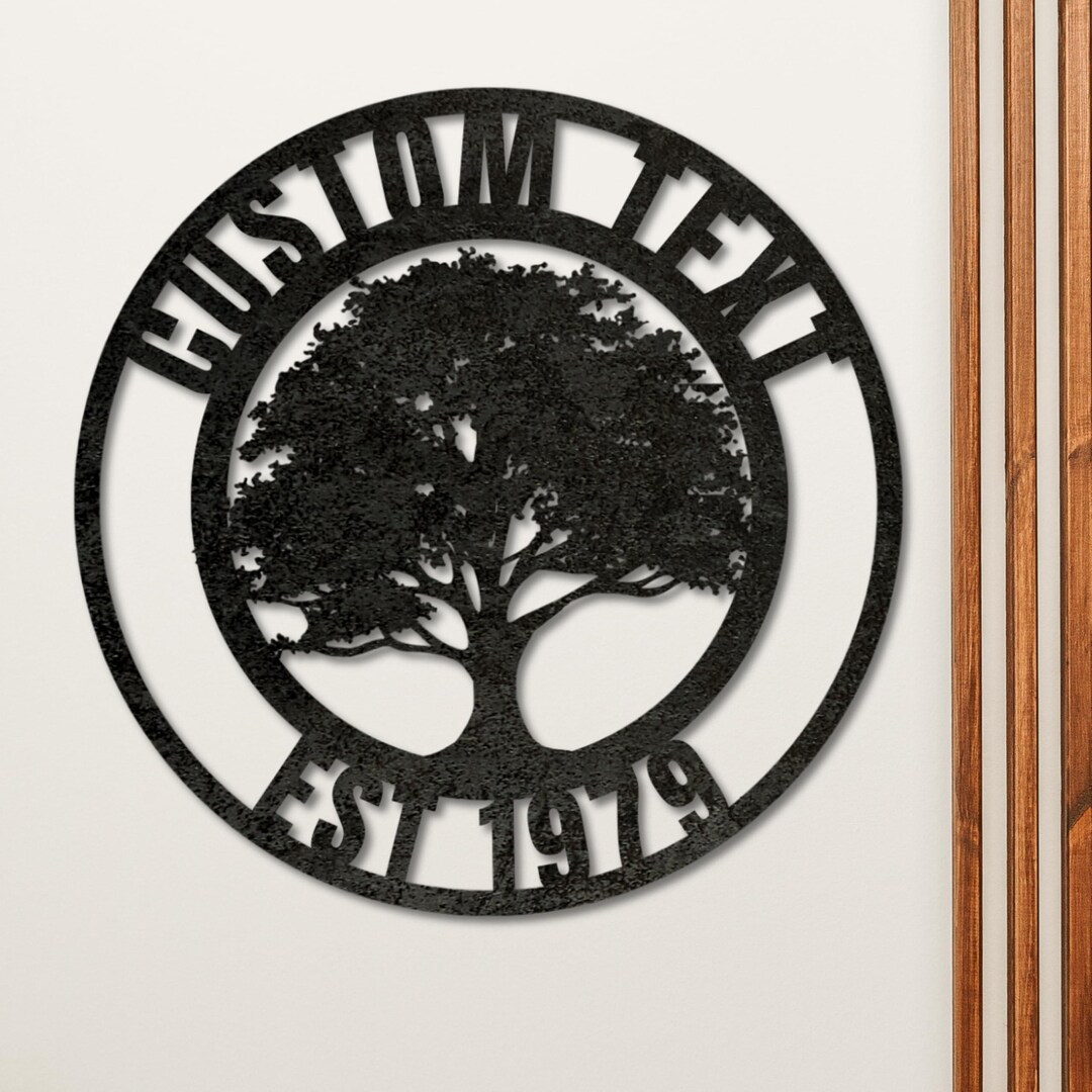 Custom Life Tree Sign, Personalized Tree Decor, Life Tree Wall Art ...