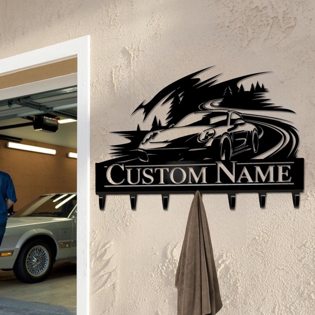 Personalized Metal Key Holder, Personalized Wall Mount Key Rack, Key ...