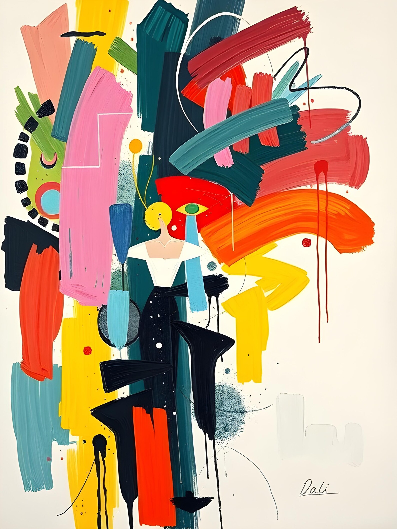 Abstract Art Print A4 - Etsy