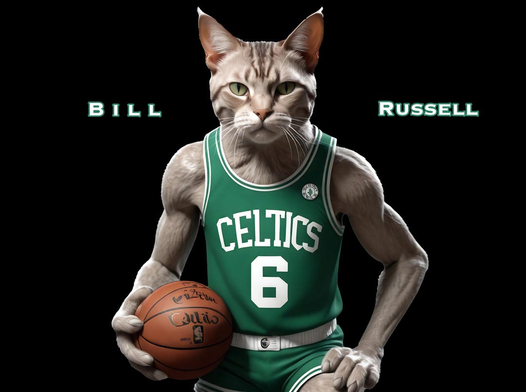 Bill Russell Kids Cat Superstar T-shirt - Etsy