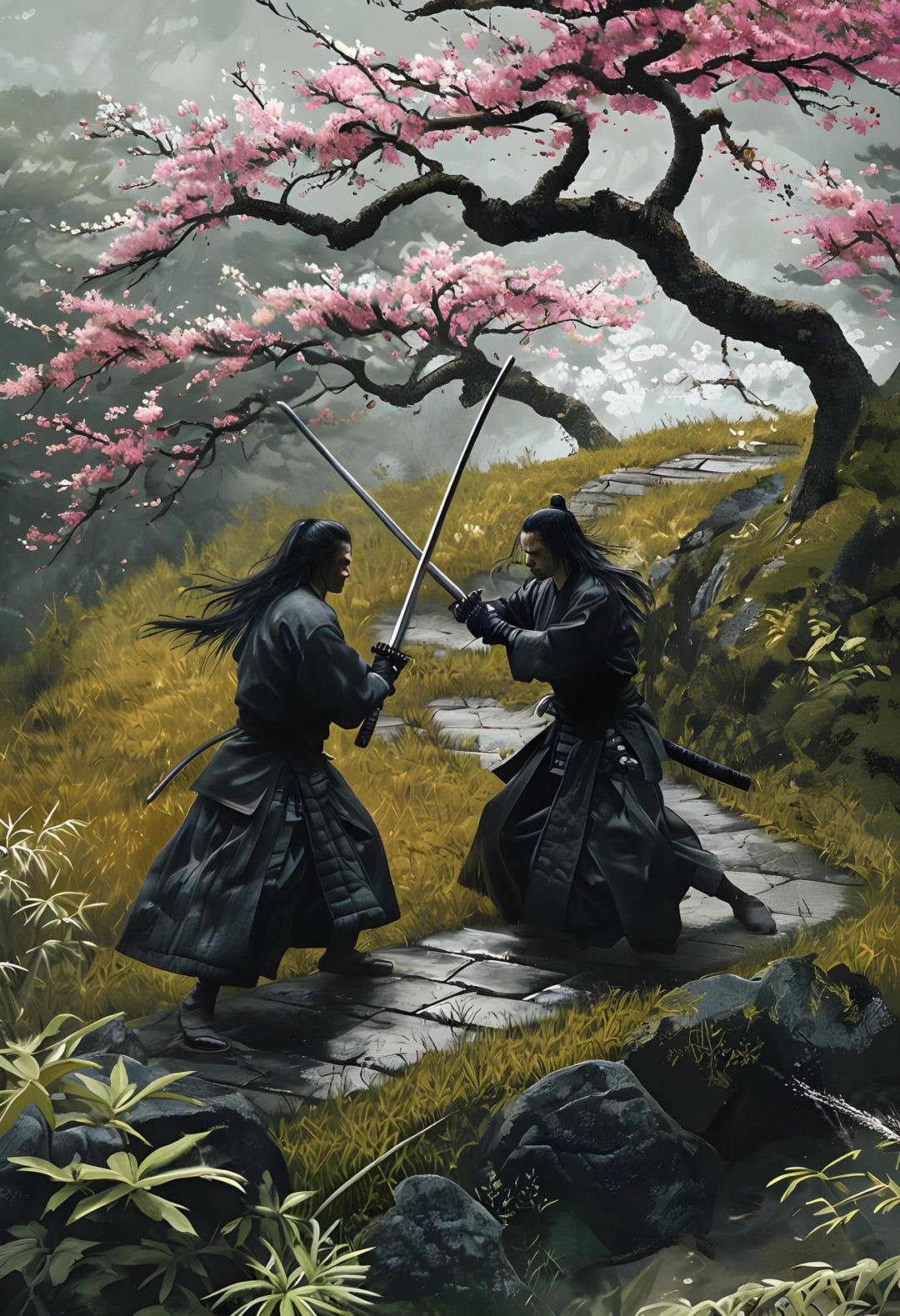 Samurai, Samurai Print, Samurai Painting, Samurai Art Print, Samurai ...