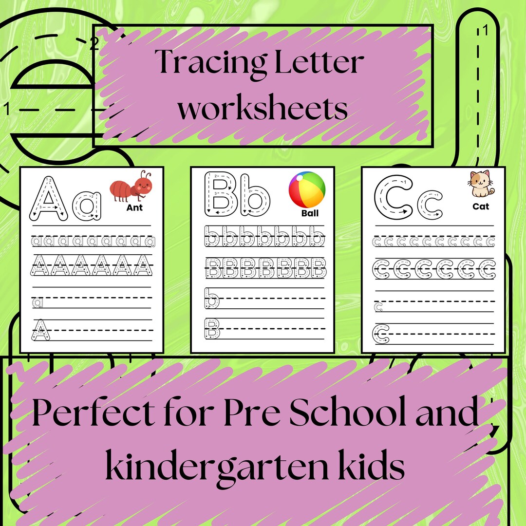 Alphabetical Tracing, Toddler Workbook, Pre Schooling, Kindergarten ...