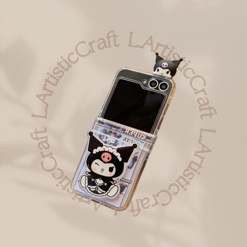 Kuromi Cartoon With Magnetic Stand & Hinge Phone Case for Samsung ...
