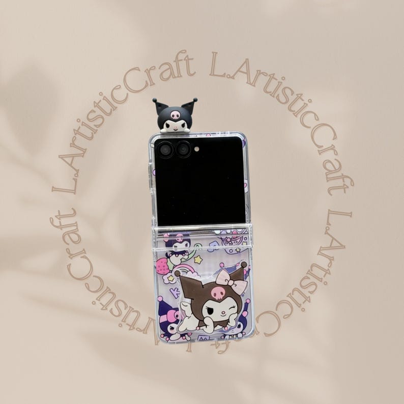 Kuromi Cartoon With Magnetic Stand & Hinge Phone Case for Samsung ...