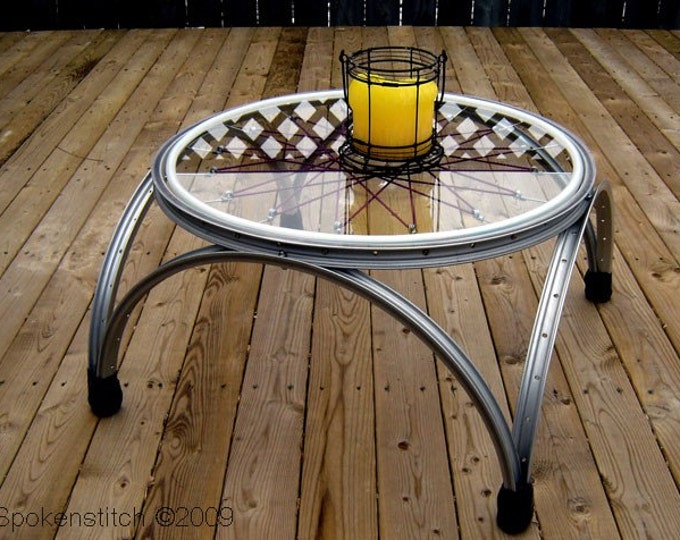 Bicycle Wheel Table - Etsy