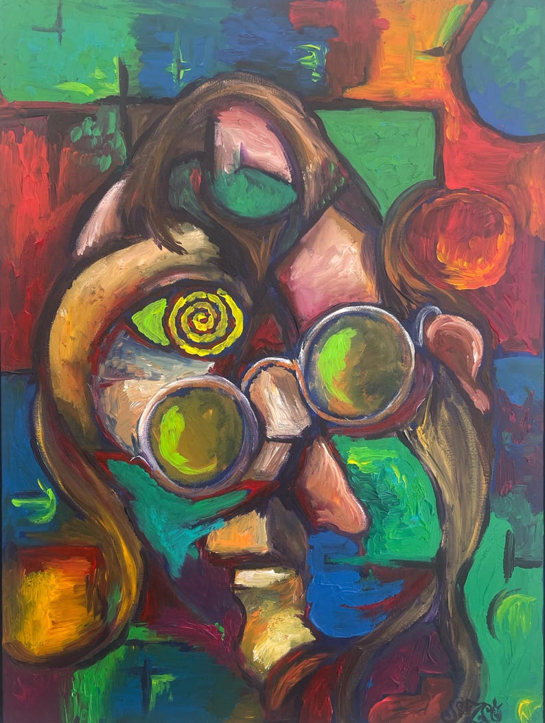 Expressionist Cubist Lennon - Etsy