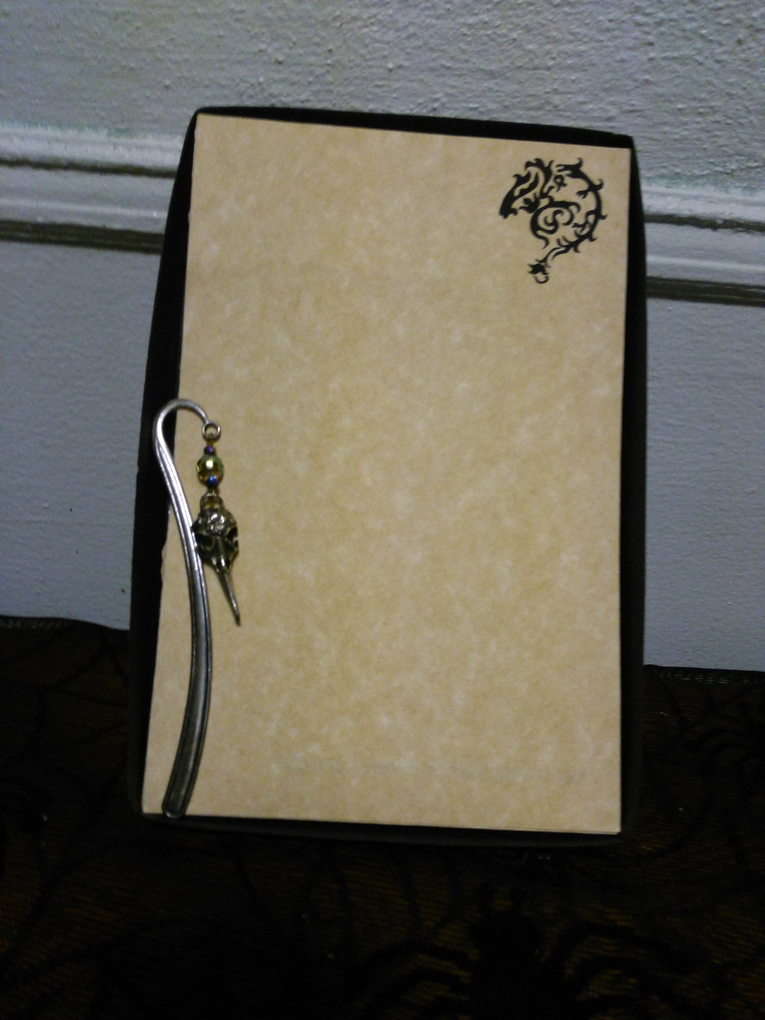 Black Flame Dragon Writing Notes-with or Without Lines - Etsy