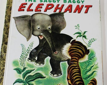 1978 the Saggy Baggy Elephant A Little Golden Book Classic by - Etsy