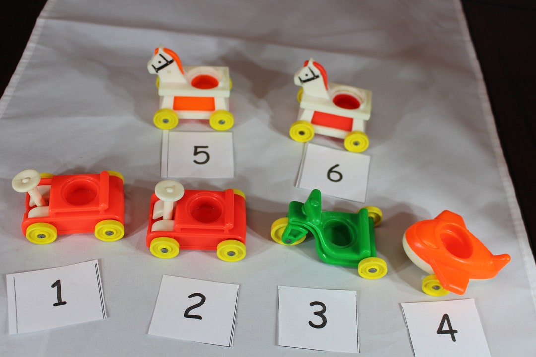 Vintage Fisher Price Little People #656 Play Family Little Riders ...