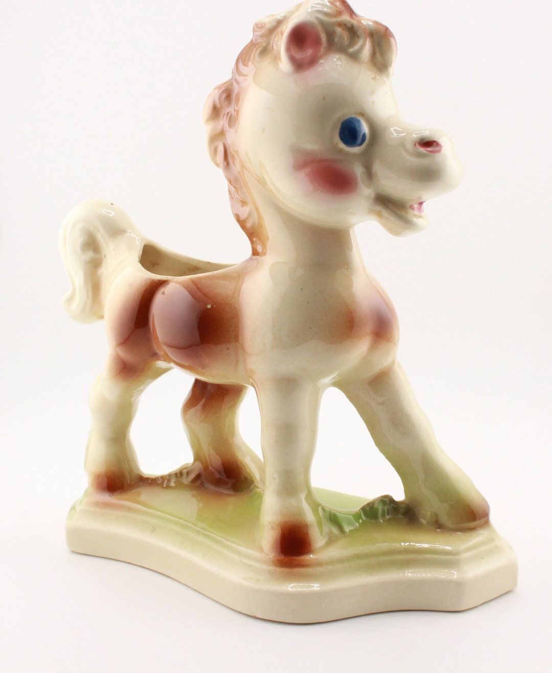 1950's Rempel Frisky Pony Horse Ceramic Planter Nursery Newborn Baby ...
