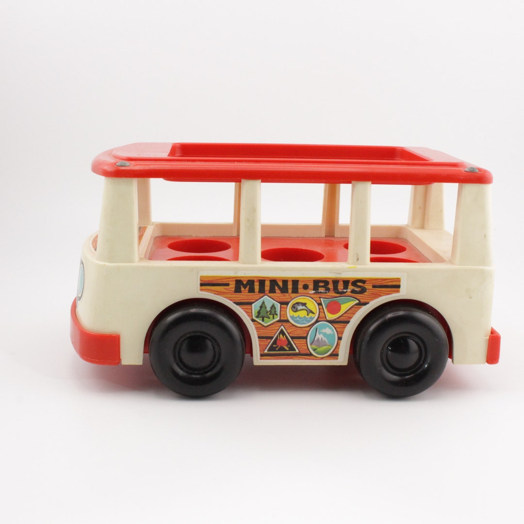 Vintage Little People Family MINI BUS Fisher Price 1969 #141 #2 See ...