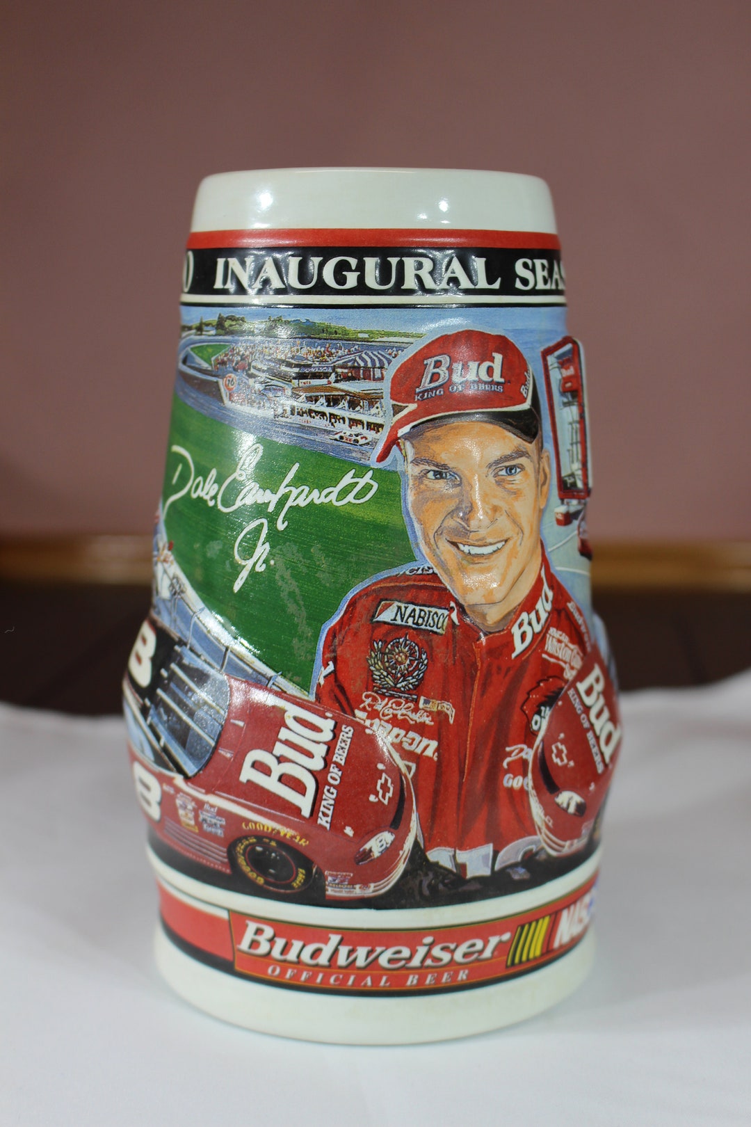Dale Earnhardt Jr. Budweiser Beer Stein 2000 Inaugural Season - Etsy