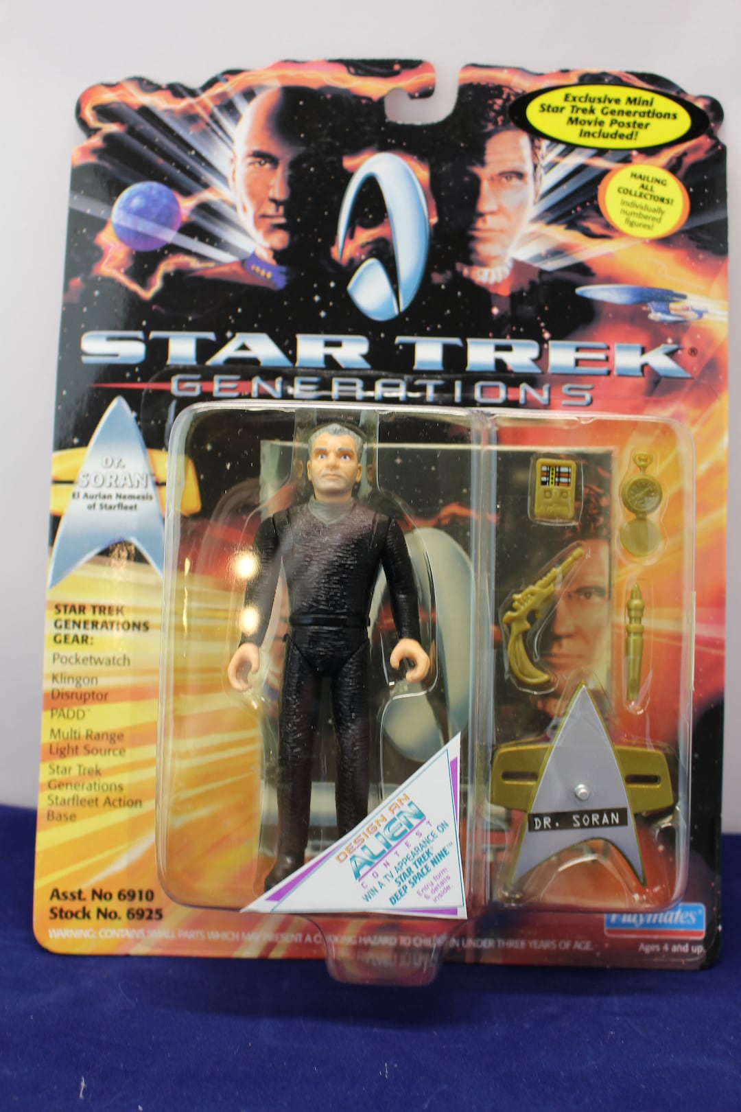 Star Trek Dr Soran Action Figure Generations Playmates Factory Sealed ...