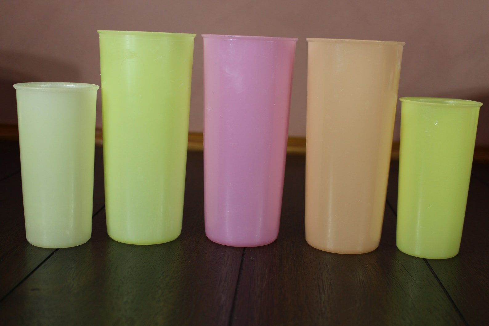 Vintage Tupperware Pastel Tumblers 115 and 117 Mixed Set of - Etsy