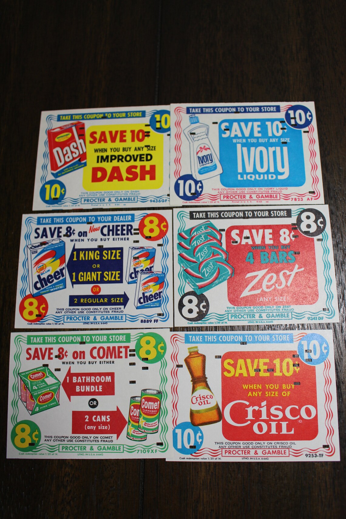 1960's Coupons Proctor & Gamble Coupon Mailer Zest Crisco - Etsy