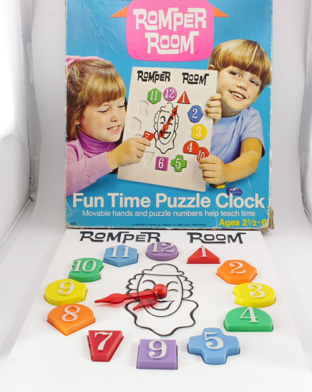 1970 Romper Room Fun Time Puzzle Clock Hasbro - Etsy