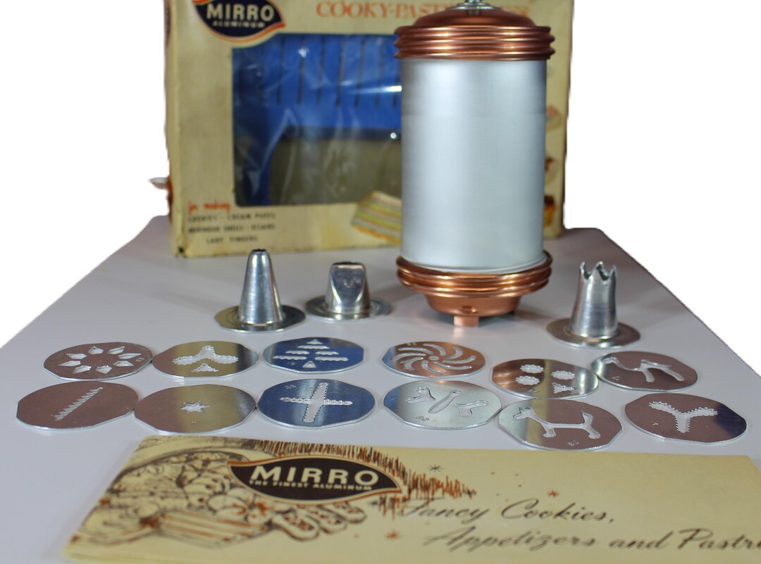 Vintage Mirro Cookie & Pastry Press Aluminum 358-AM Complete With ...