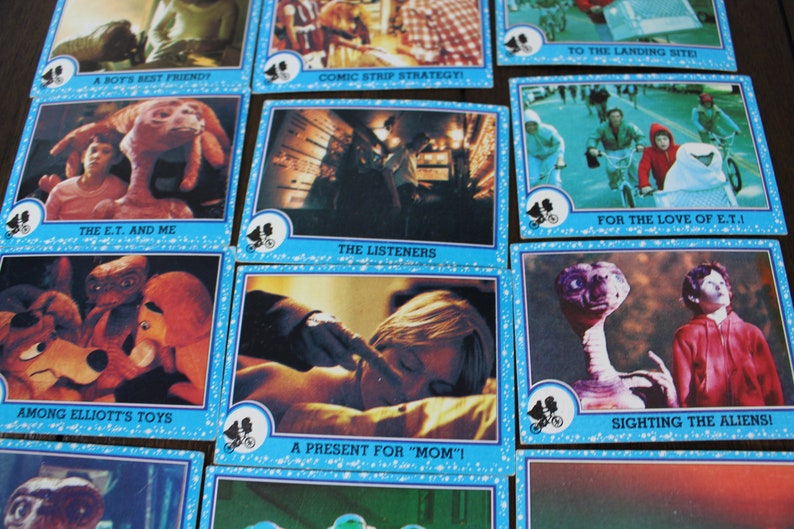 1982 ET the Extra Terrestrial Movie Photo Trading Cards 17 - Etsy