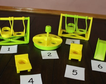 Vintage Fisher Price Little People Swing and Turnstile School 70’ - Etsy