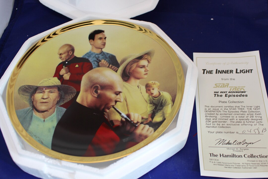 Star Trek the Inner Light TNG the Episodes Collector Plate - Etsy