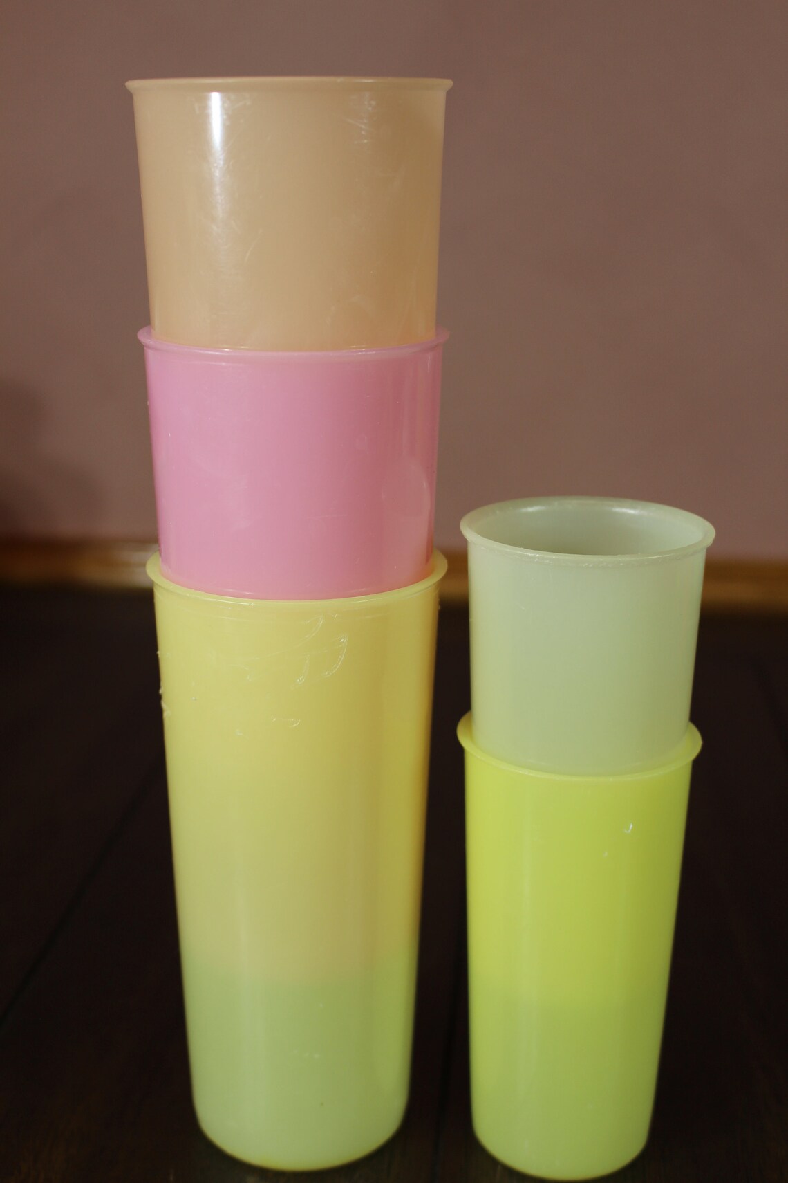 Vintage Tupperware Pastel Tumblers 115 and 117 Mixed Set of - Etsy