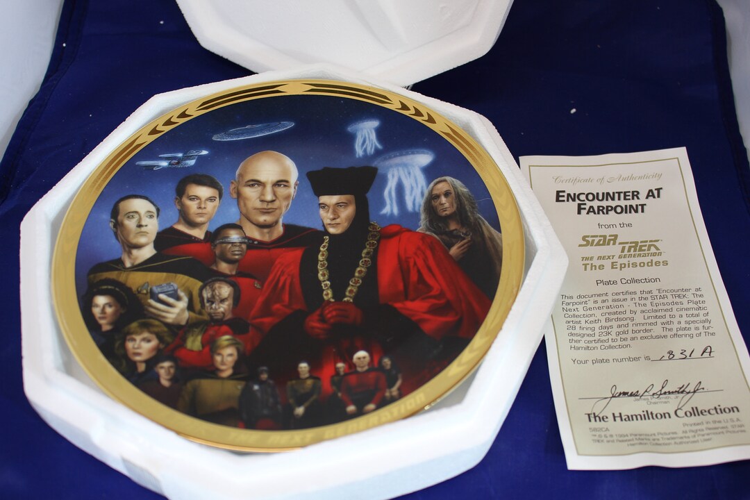 Star Trek Encounter at Farpoint TNG the Episodes Collector Plate ...