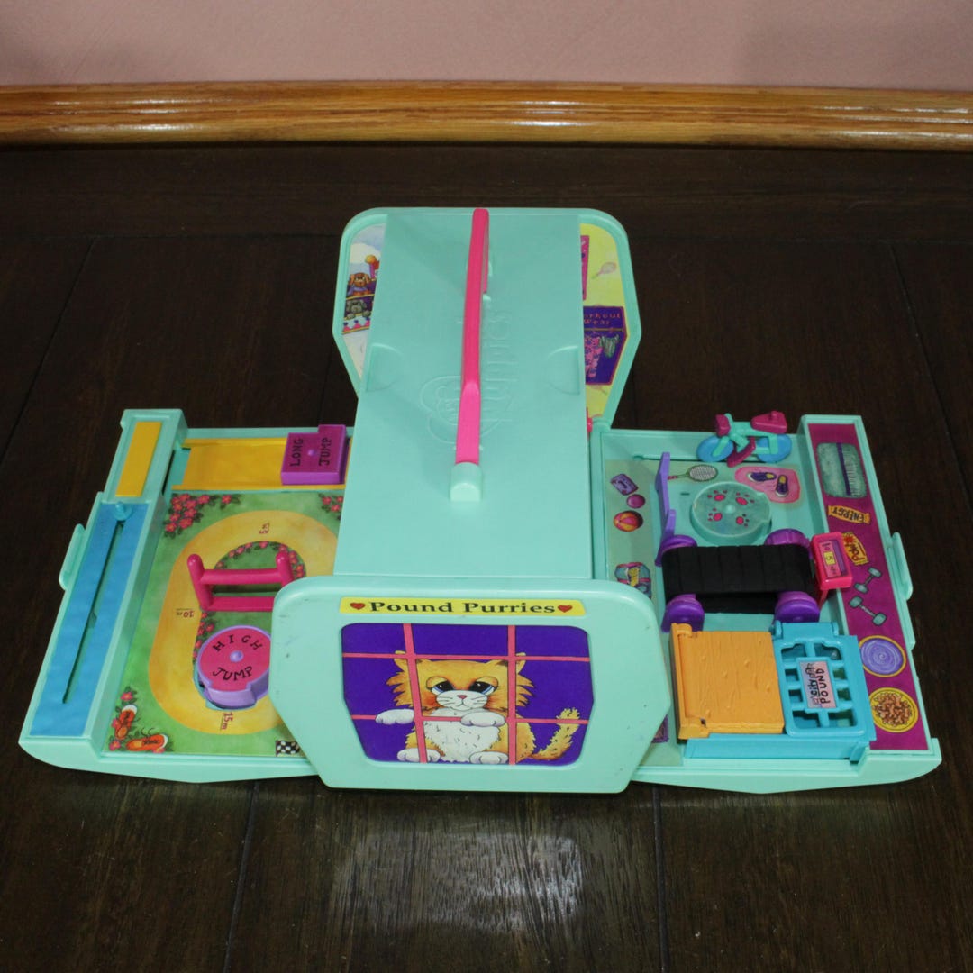 Vintage 1995 Pound Puppies & Purries Stadium Gym Playset No Figures - Etsy