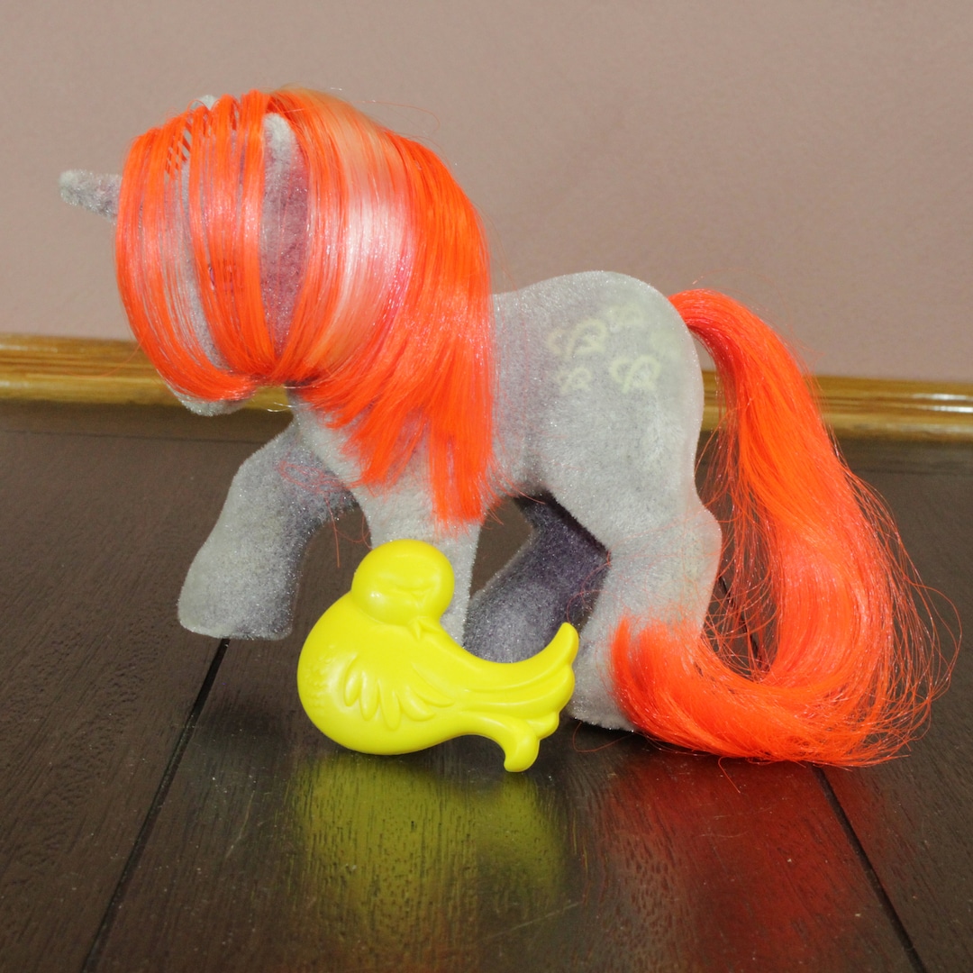 1986 My Little Pony G1 so Soft Pretzel TWIST Unicorn Orange-red Hair ...