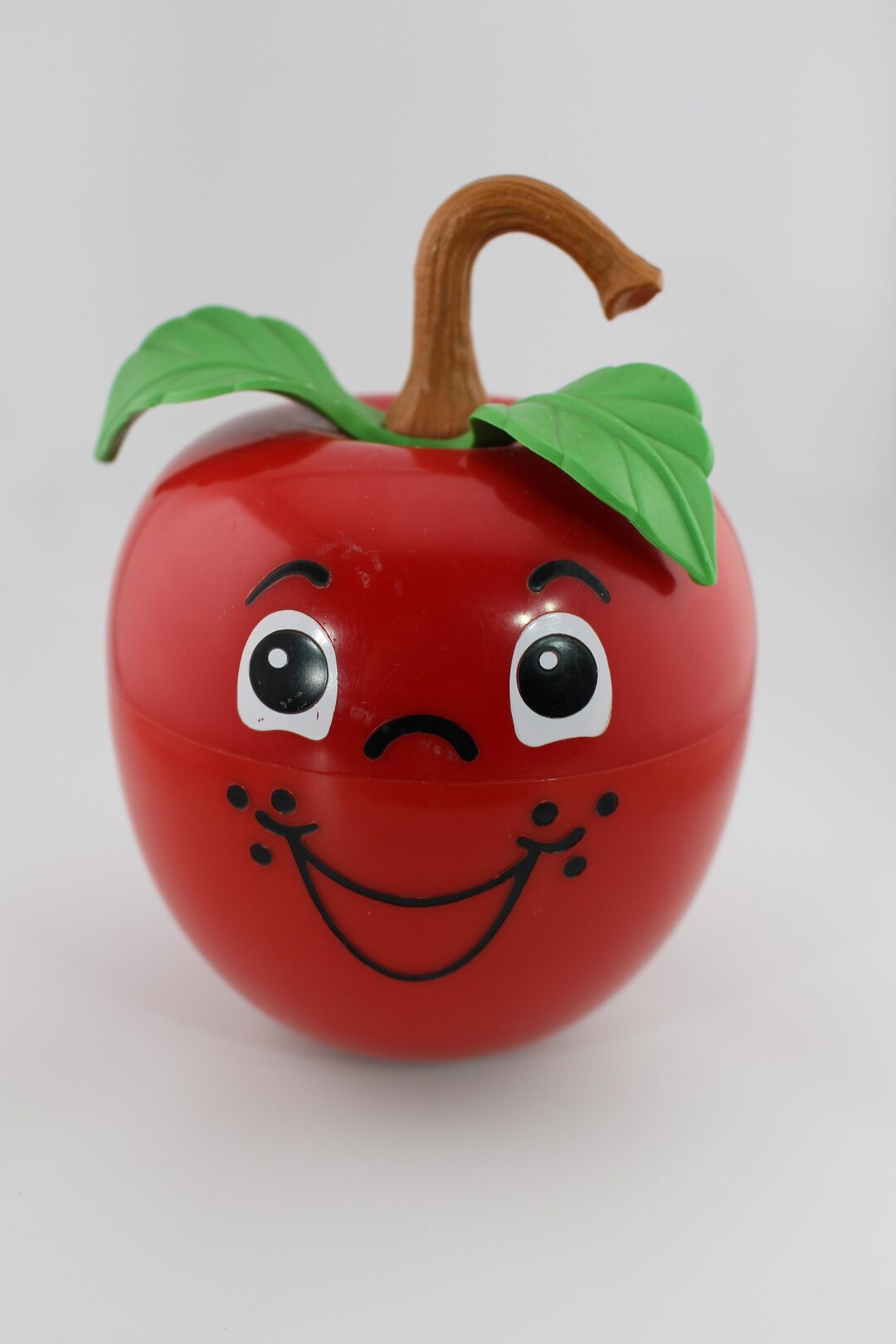 Vintage Fisher Price Happy Apple Roly Poly Chime Toy #435 Long Stem ...