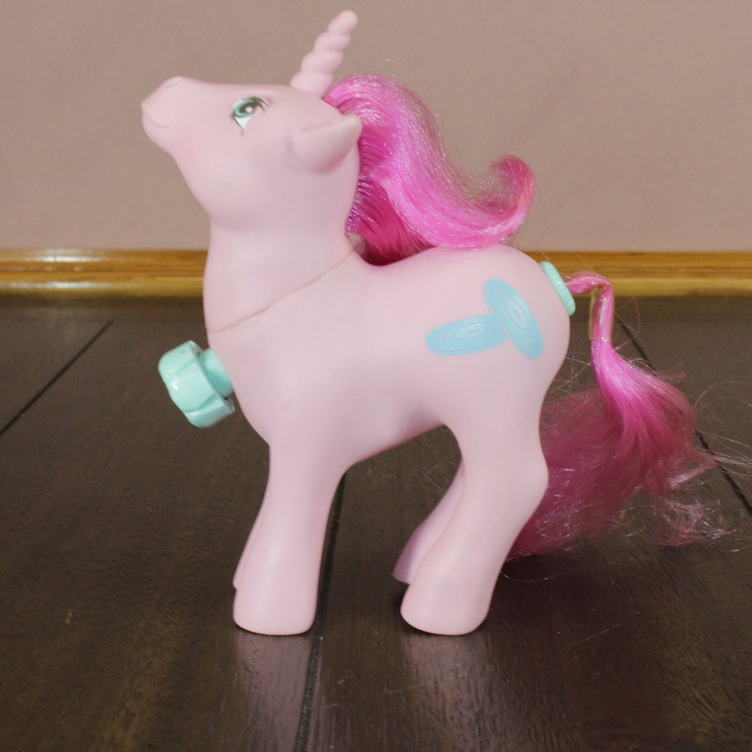 1984 My Little Pony Dance and Prance TWIRLER G1 Pink Unicorn Pink Hair ...