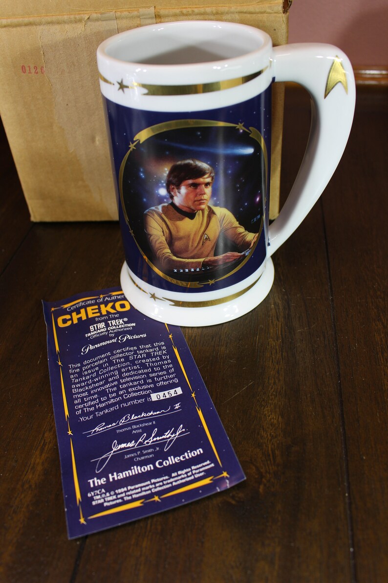 1994 Hamilton Collection STAR TREK CHEKOV Collector Beer Tankard Stein ...
