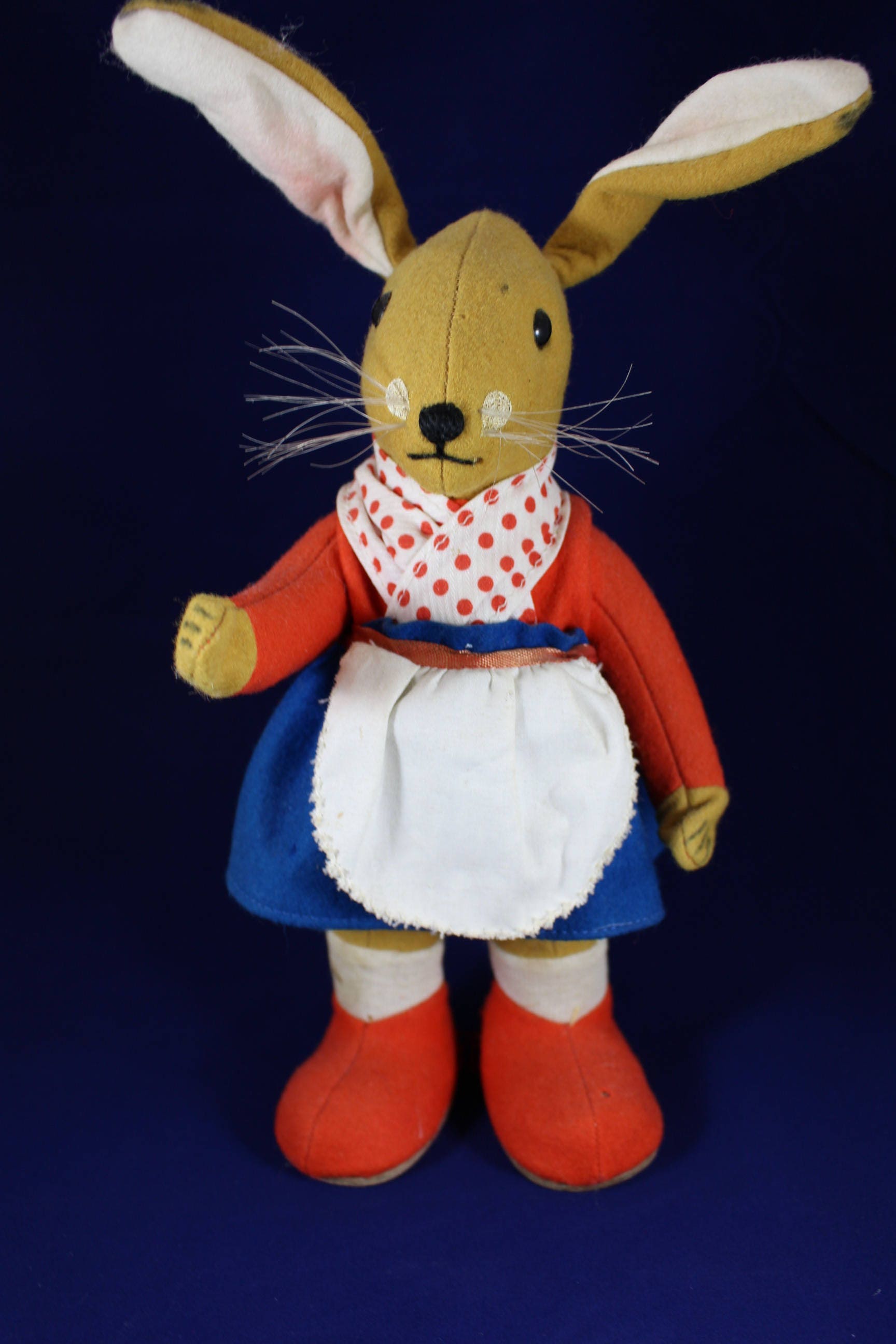 Vintage German KERSA Felt Female Rabbit circa 1950s | Etsy