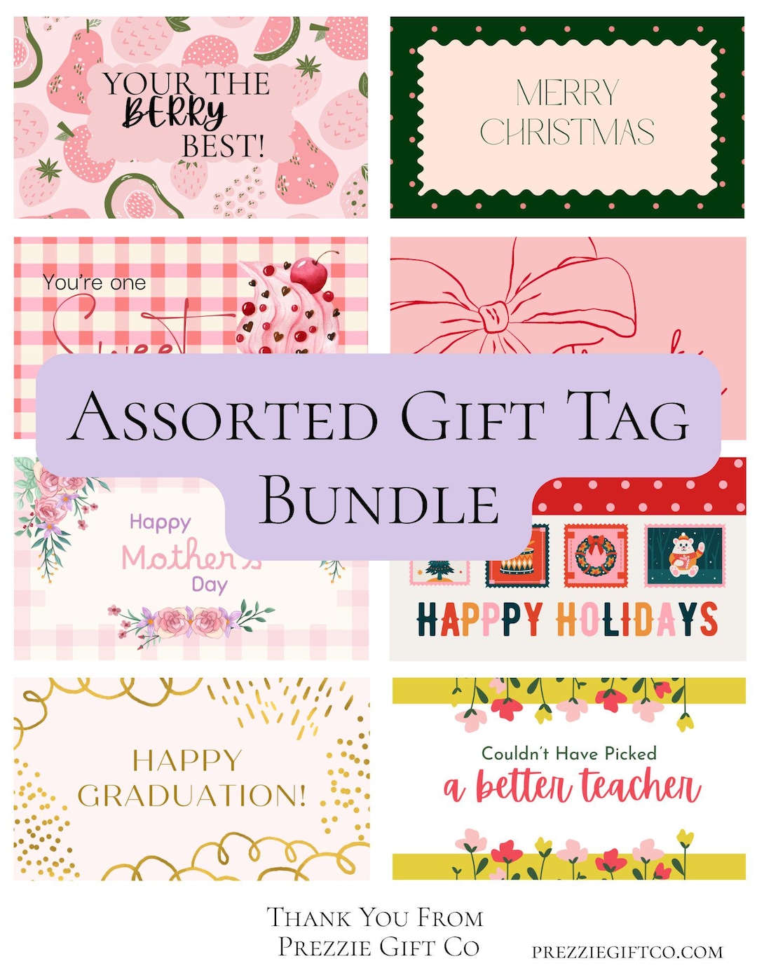 Variety Pack Gift Tags| DIGITAL DOWNLOAD| Gift Tags for Any Occasions ...