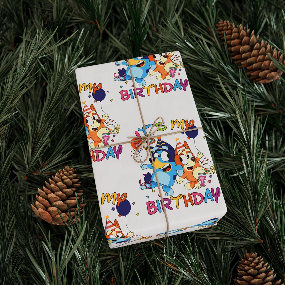 Bluey Birthday Gift Wrap: Kids Party Present Packaging - Etsy UK