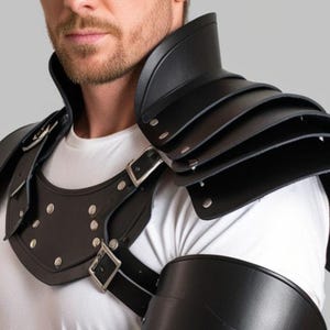 Original Leather Shoulder & Arm Armor – Handmade Medieval LARP Armor ...