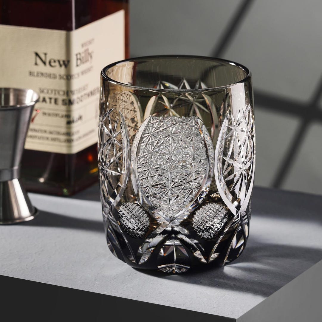 Collectible Scotch Whiskey Glass Hand-carved Crystal Tumbler Luxury Old ...