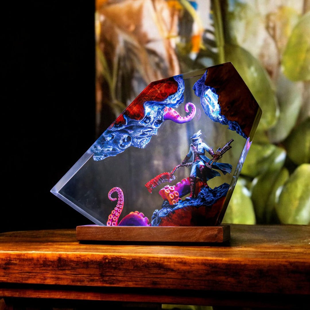 Custom Game Resin Lamp, Game Figure Night Light, Custom Resin Lamp ...