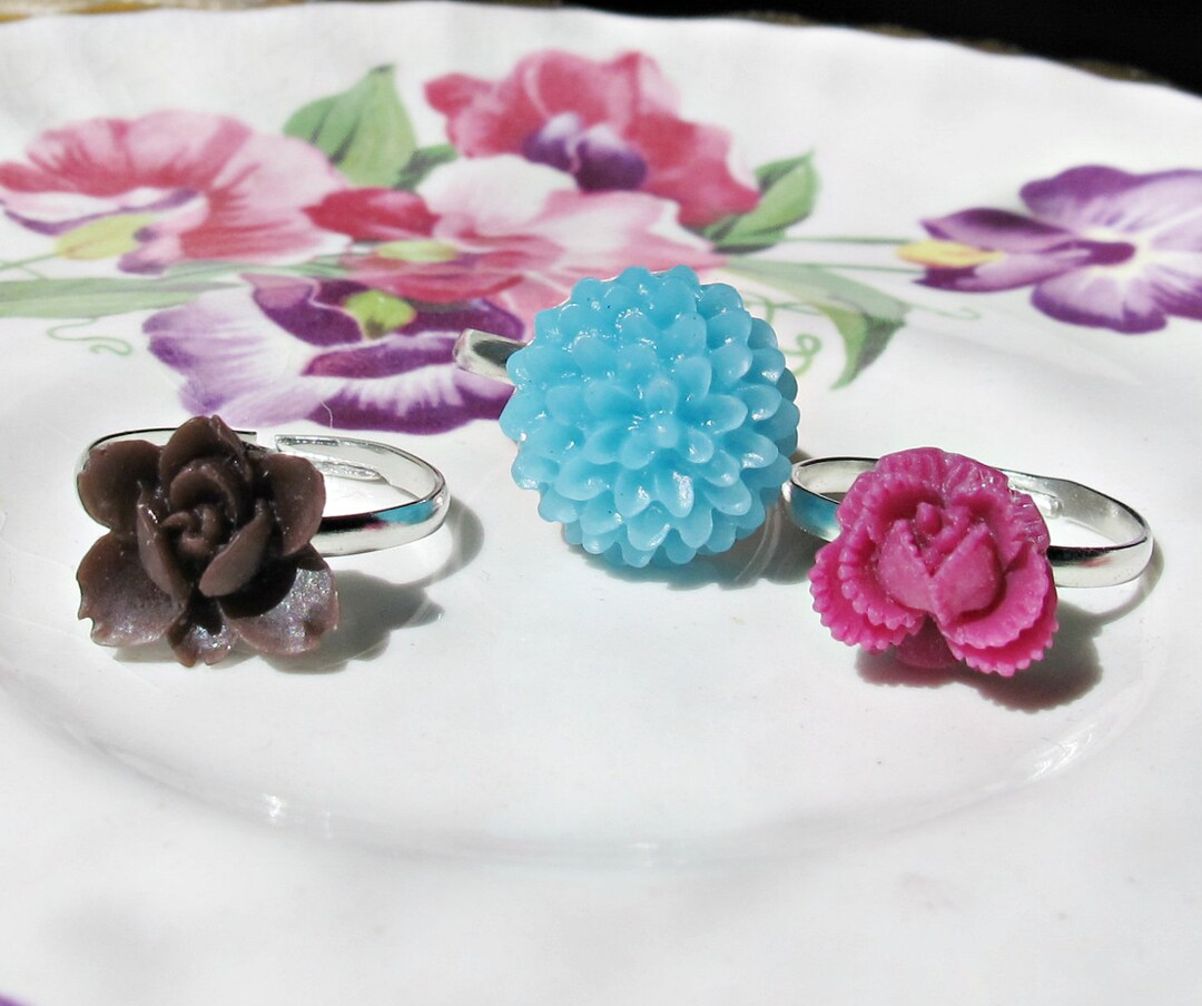 Little Girl Rings 20-Pack Adjustable Crystal Rings For Girls - Sparkly ...